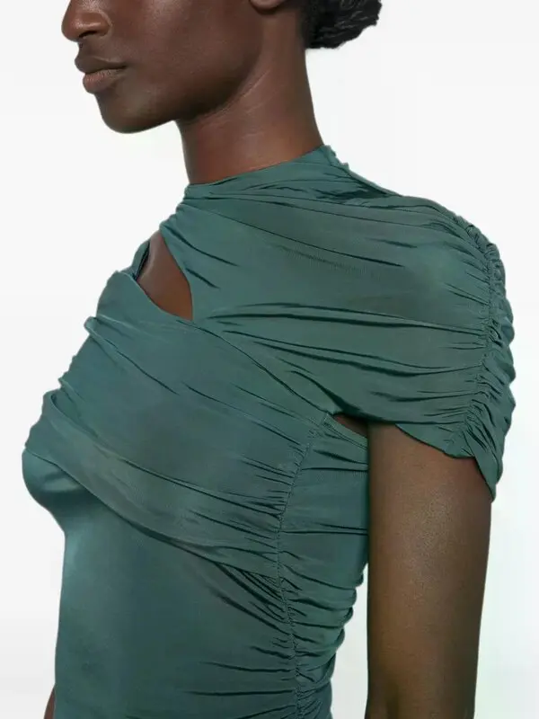 Balmain Draped Cut-out Dress