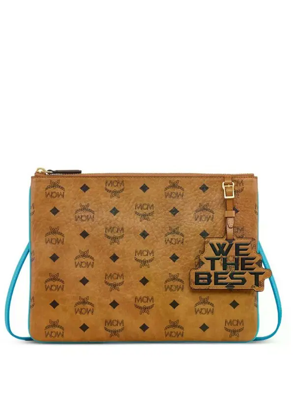 Mcm X We The Best Medium Visetos Logo-print Pouch