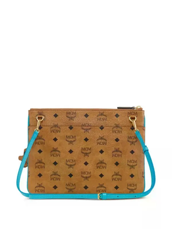 Mcm X We The Best Medium Visetos Logo-print Pouch