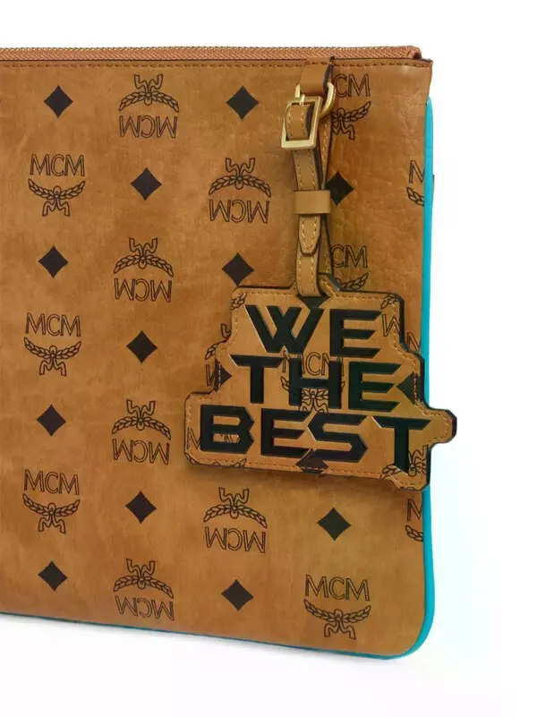 Mcm X We The Best Medium Visetos Logo-print Pouch