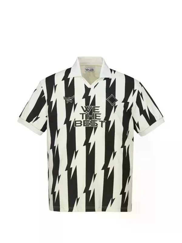 Mcm Lightning Bolt Print Polo Shirt