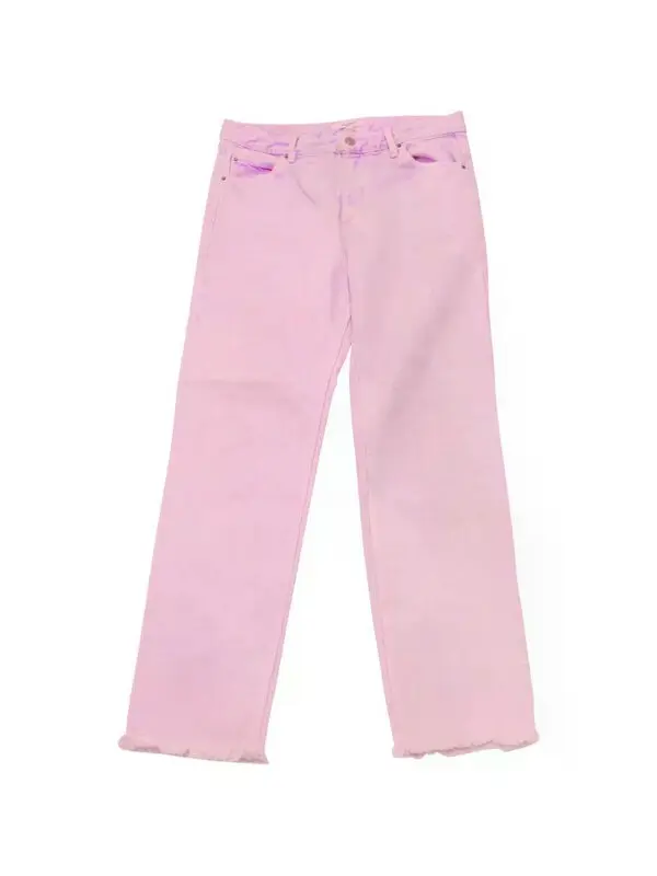 ISABEL MARANT VINTAGE Acid-wash Frayed-cuff Jeans