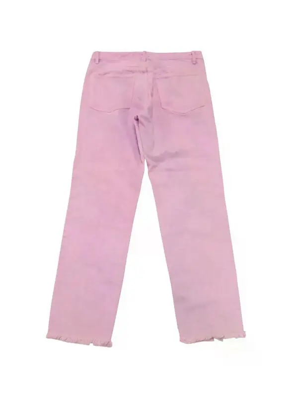 ISABEL MARANT VINTAGE Acid-wash Frayed-cuff Jeans