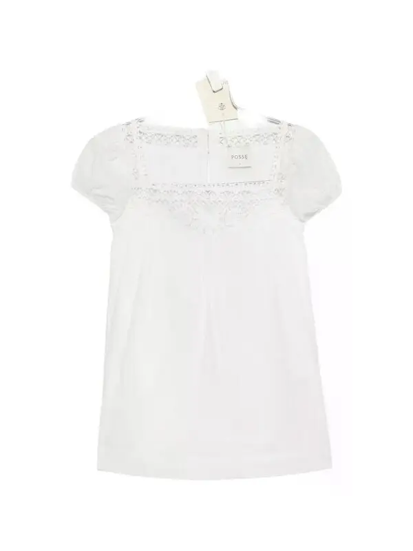 Posse Veda Crochet-trim Blouse