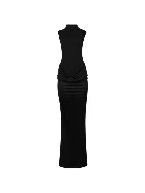 Burc Akyol Caryatid Draped Maxi Dress
