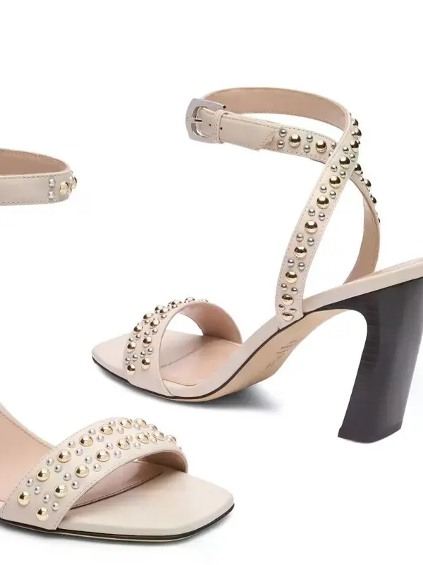 STUART WEITZMAN Perry Stud-embellished Heeled Sandals