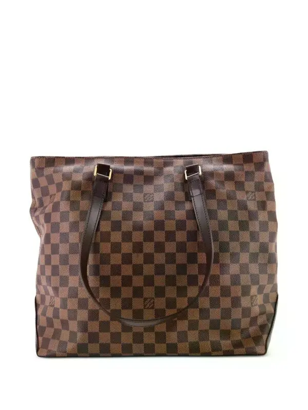 LOUIS VUITTON Cabas Mezzo Damier Tote Bag - Brown