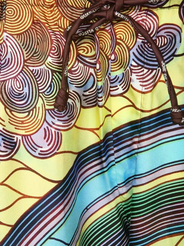 ATELIER VLISCO Graphic Print Drawstring Trousers