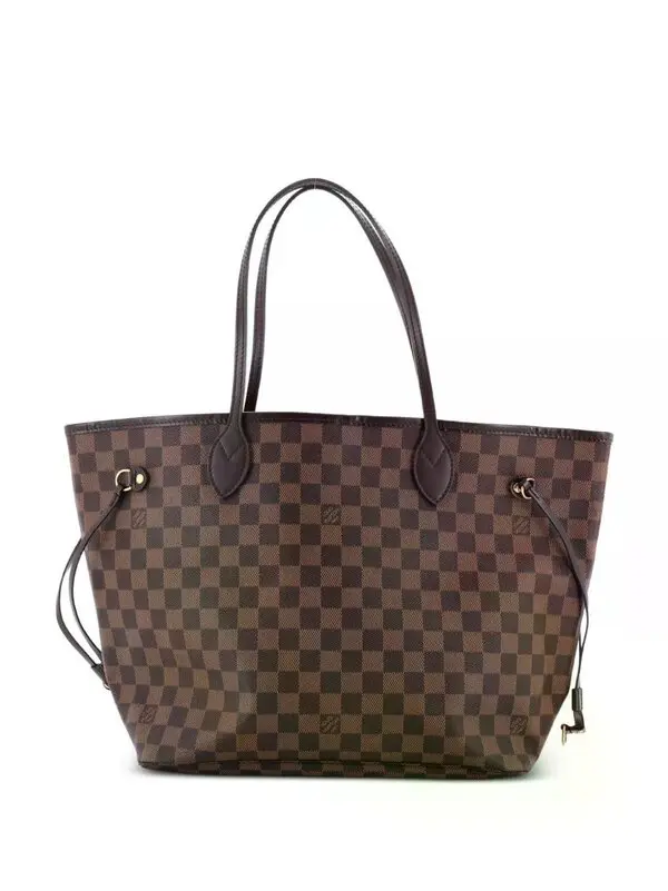 LOUIS VUITTON Neverfull Damier Mm Tote Bag - Brown