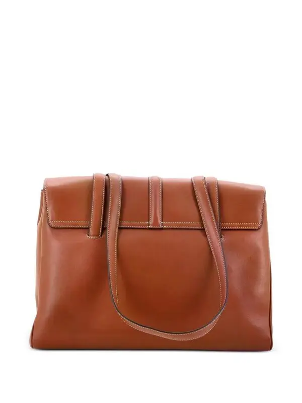 Celine Soft 16 Bag Smooth Calfskin Shoulder Bag - Brown