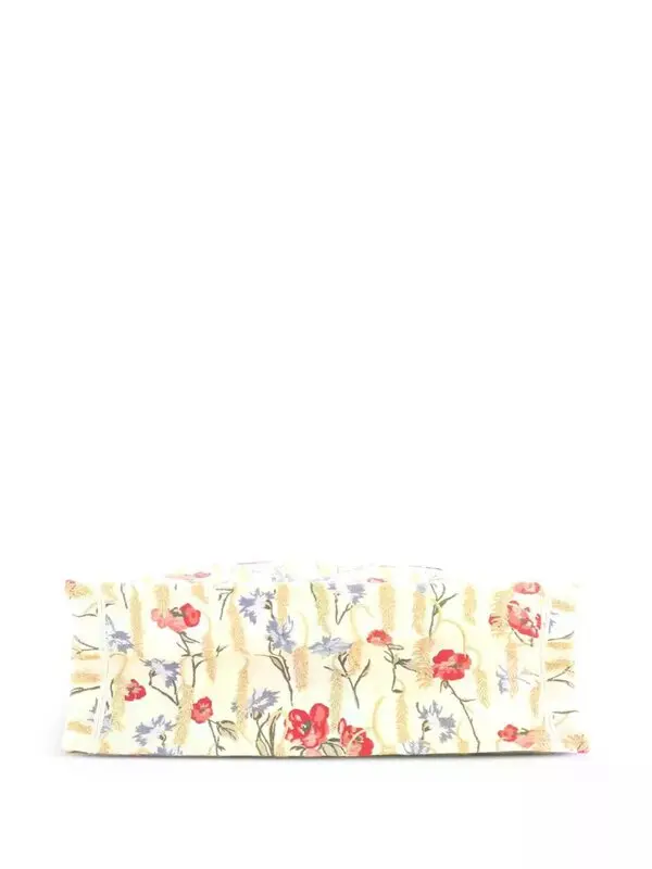 Dior Embroidered Canvas Large Tote Bag