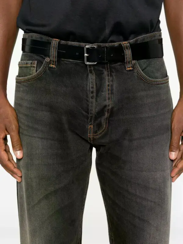 Emporio Armani Faded Straight-leg Jeans