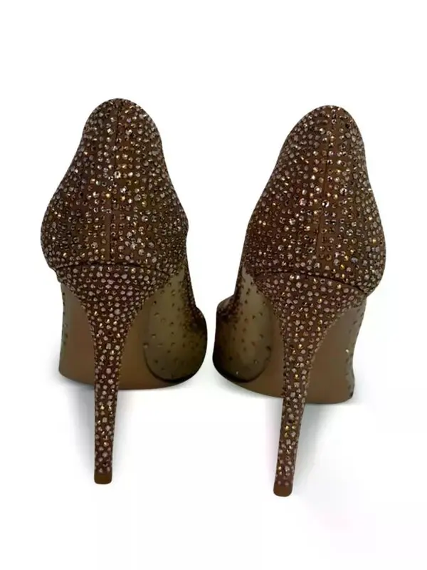 GIANVITO ROSSI Embellished Stiletto Pumps - Neutrals