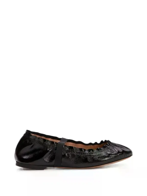 ODISSI Flora Patent Leather Ballet Flats