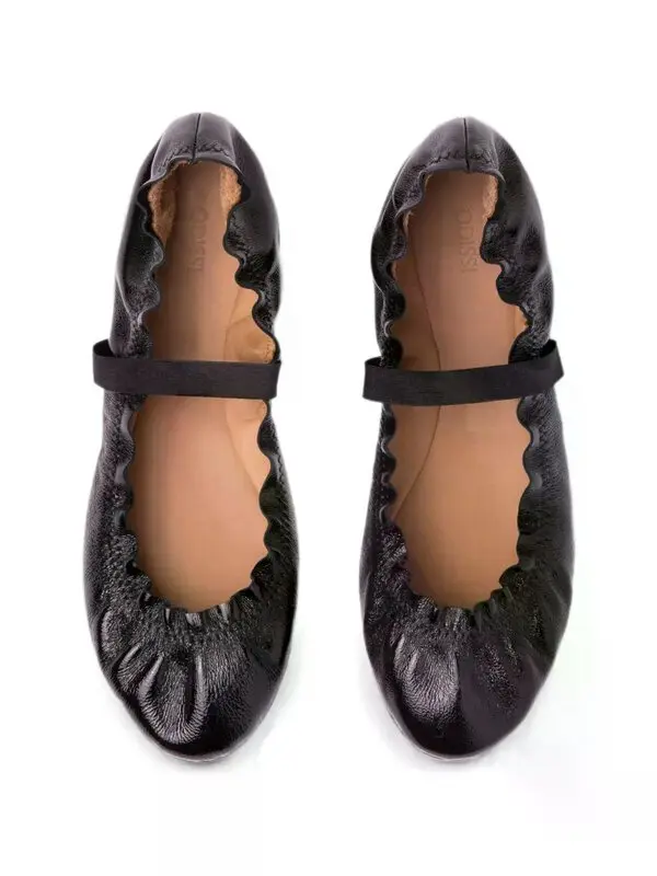 ODISSI Flora Patent Leather Ballet Flats