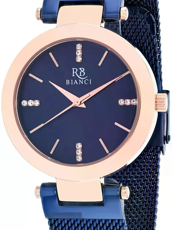 ROBERTO BIANCI Cristallo Mesh-strap Watch - Blue