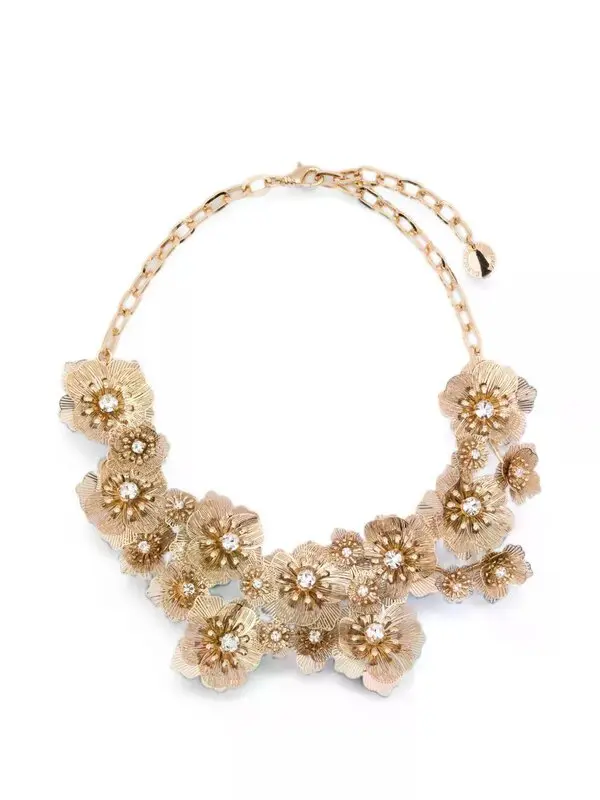 Carolina Herrera Floral Crystal-embellished Necklace