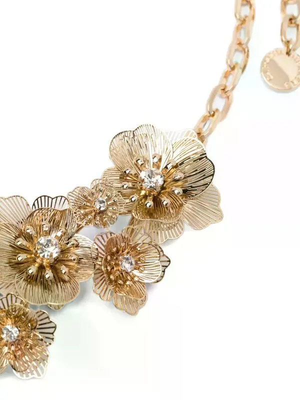 Carolina Herrera Floral Crystal-embellished Necklace