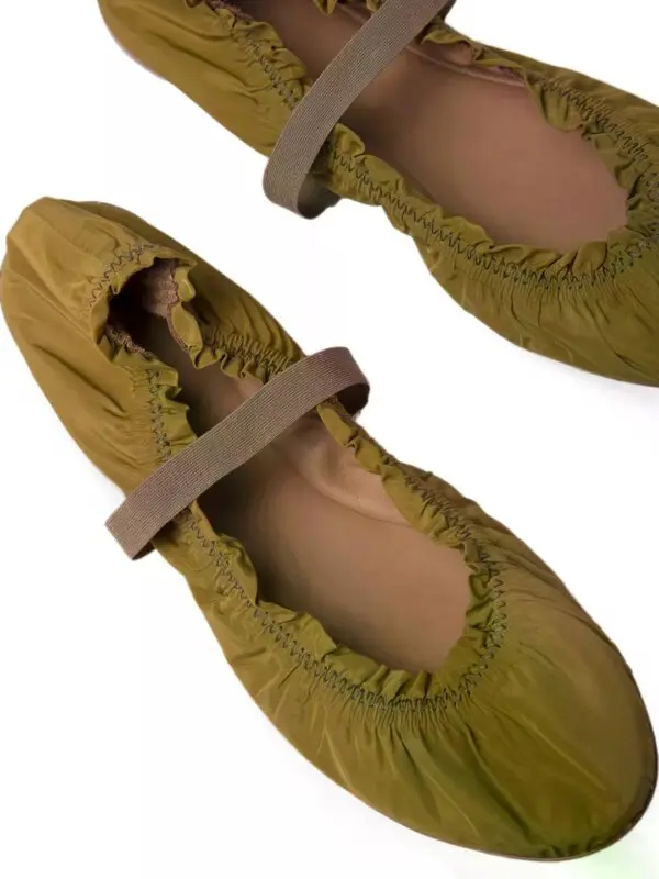 ODISSI Flora Ruched Ballet Flats
