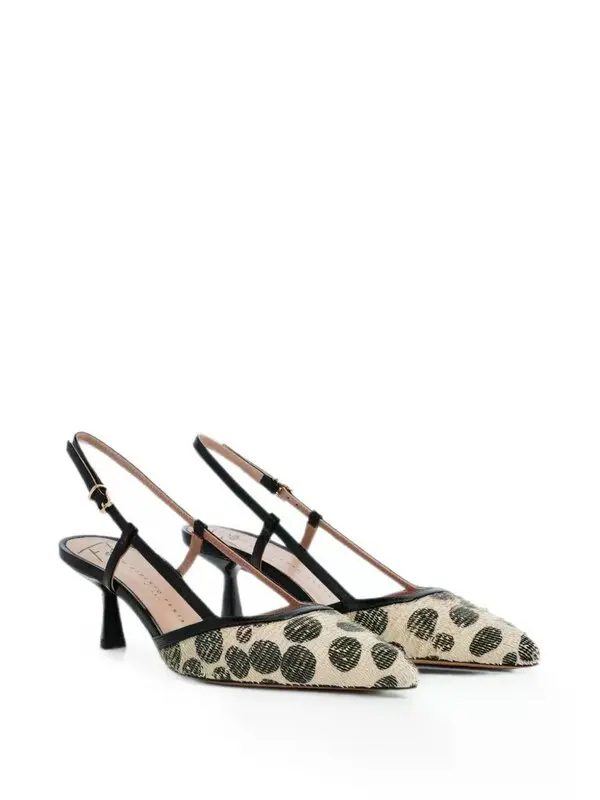 Roberto Festa Dora Polka-dot Slingback Heeled Pumps