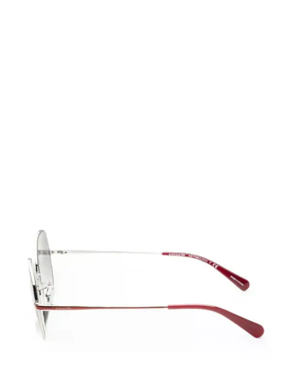 COACH Round Frame Sunglasses With Gradient Lenses