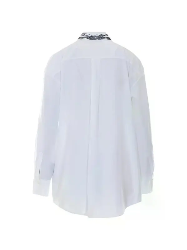 Fabiana Filippi Cotton Bead-embellished Collar Shirt