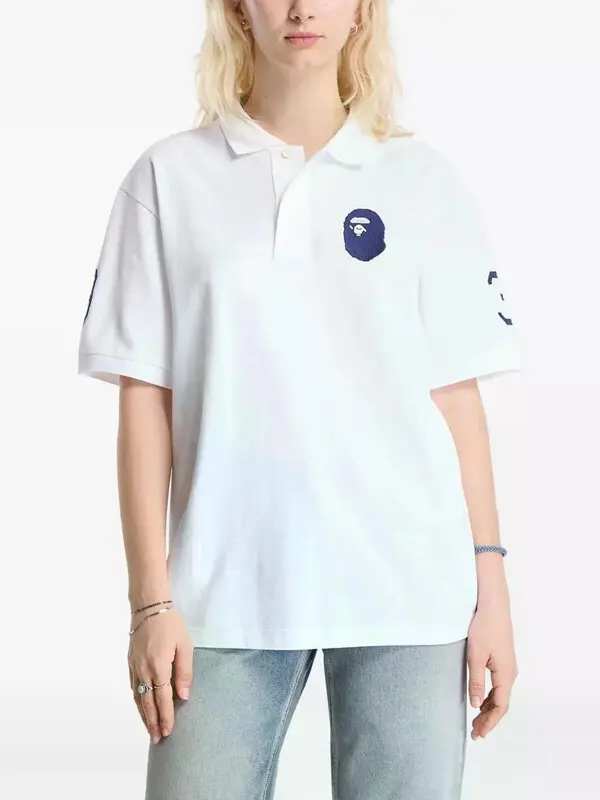 A BATHING APE Ape Head Relaxed-fit Polo Shirt
