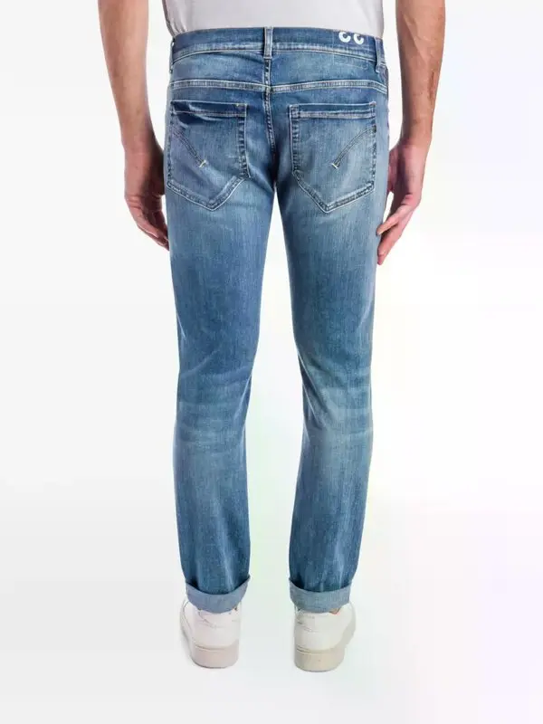 DONDUP George Faded-effect Whiskered Jeans
