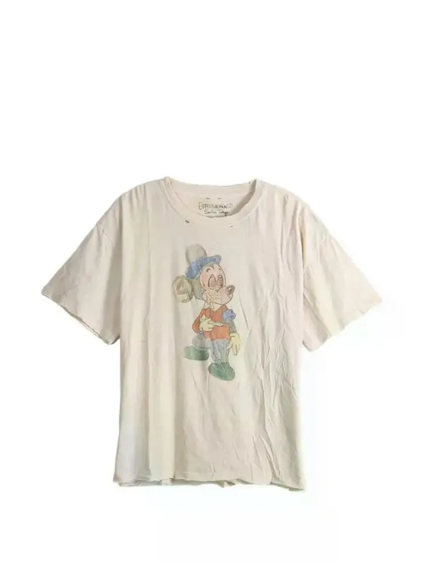 SAITOS Distressed Graphic-print T-shirt