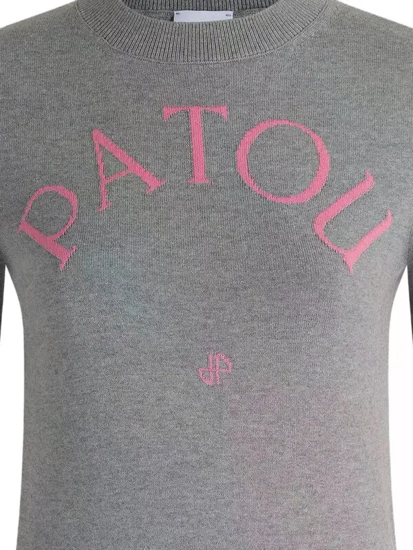 PATOU Jacquard Short-sleeve Sweater