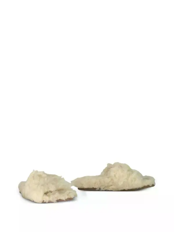Red Valentino Open-toe Shearling Sandals