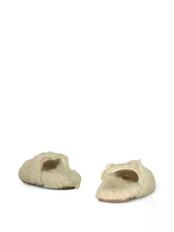 Red Valentino Open-toe Shearling Sandals