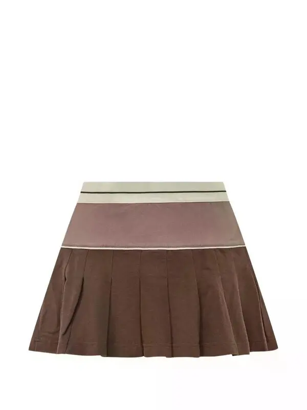 Palm Angels Logo Pleated Mini Skirt