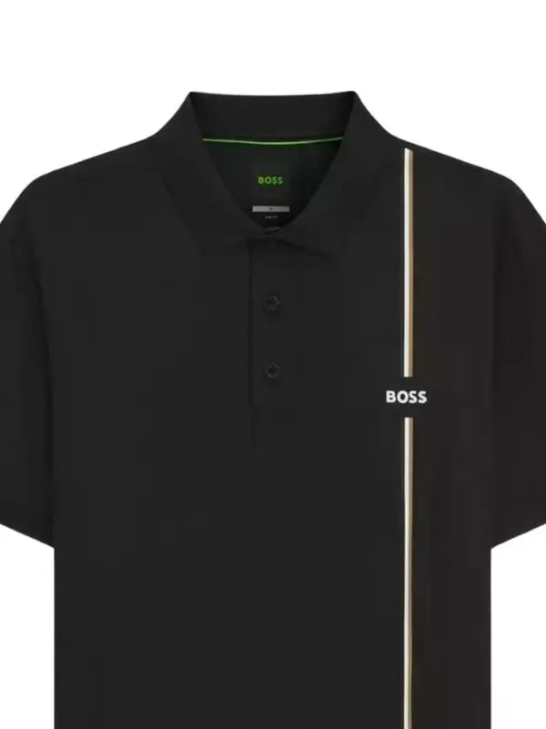 BOSS Active Quick-dry Polo Shirt With Signature Stripe