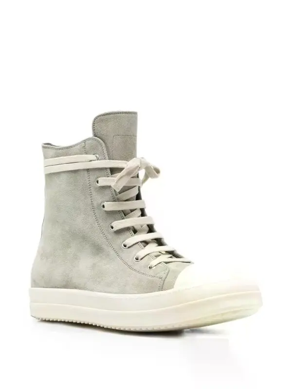 Rick Owens Lace-up Leather Sneakers