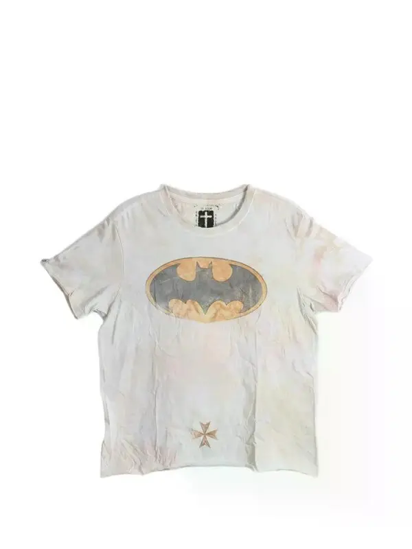 SAITOS Batman Graphic-print Distressed T-shirt
