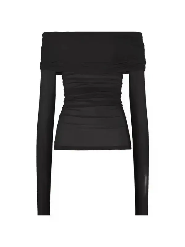 Wolford Draped Semi-sheer Top