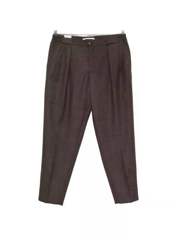 BRIGLIA 1949 Pleated Twill-weave Trousers