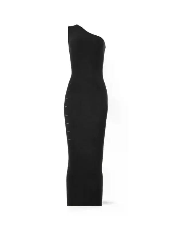 Wolford Cutout One-shoulder Midi Dress
