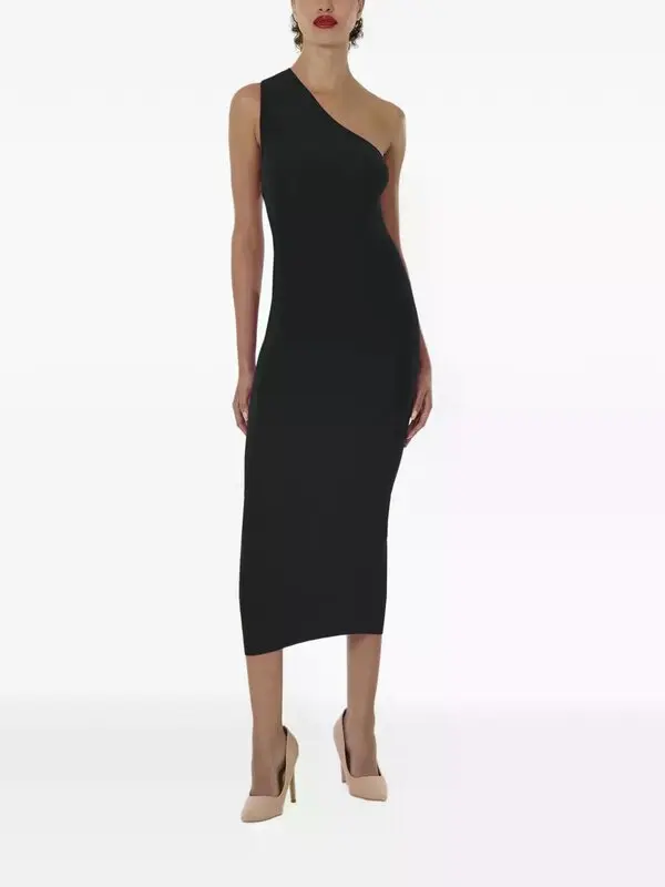 Wolford Cutout One-shoulder Midi Dress