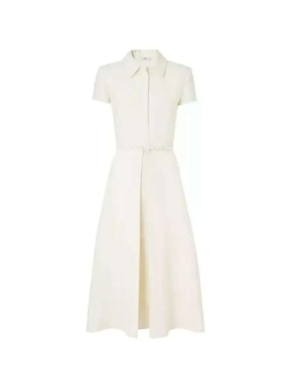 Fendi Ivory Wool And Silk Dress