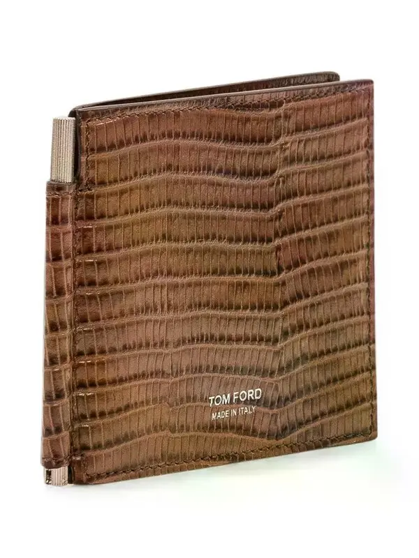 TOM FORD Lizard-effect Leather Wallet