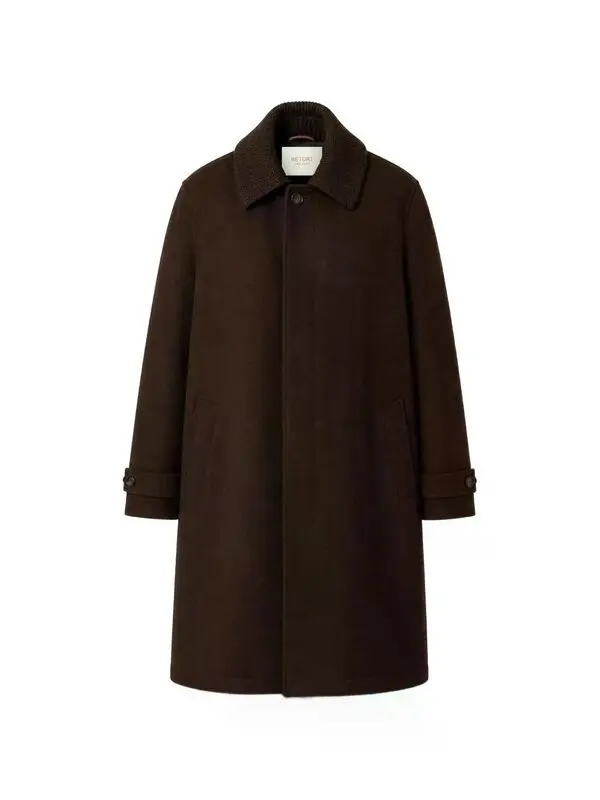 RETORI Detachable Knit-collar Coat