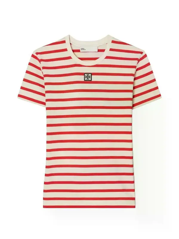 Tory Burch Striped Cotton T-shirt