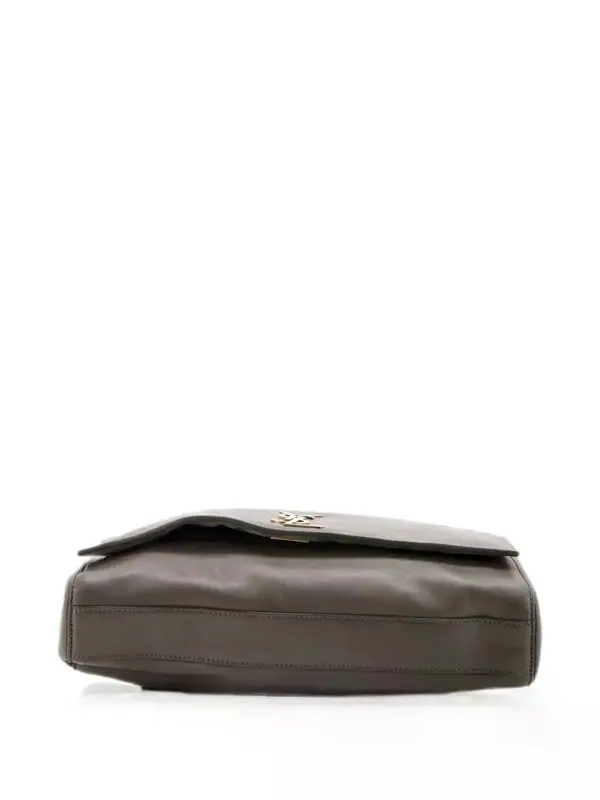 Saint Laurent Classic Monogram Reversible Suede And Leather Medium Shoulder Bag