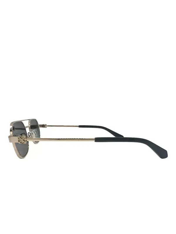 Off-White Double-bridge Oval Sunglasses