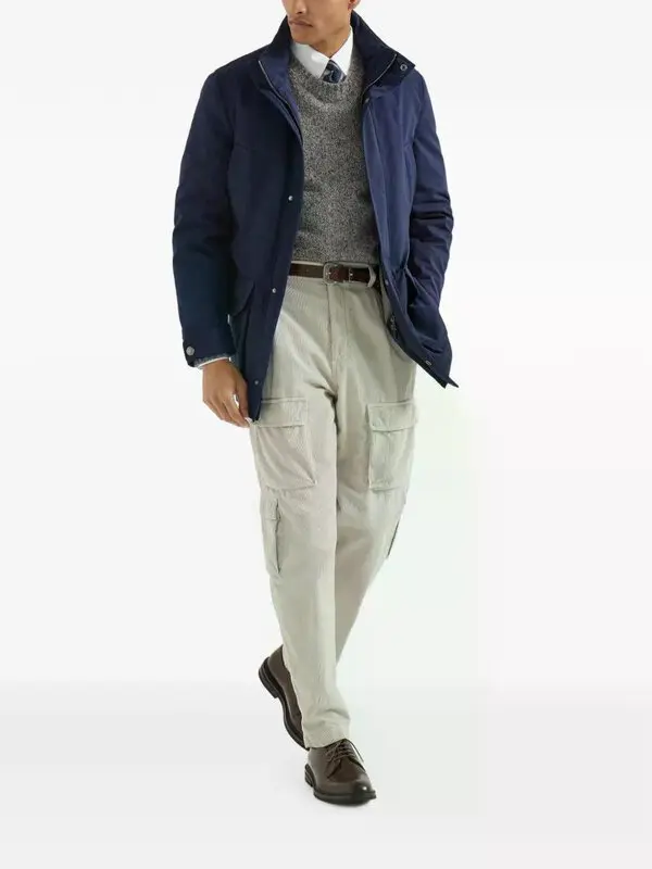 Brunello Cucinelli Virgin Wool, Silk, And Cashmere Chiné Sweater
