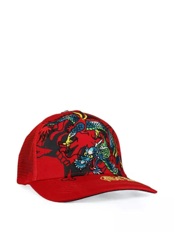 Ed Hardy Embroidered Dragon Trucker Hat