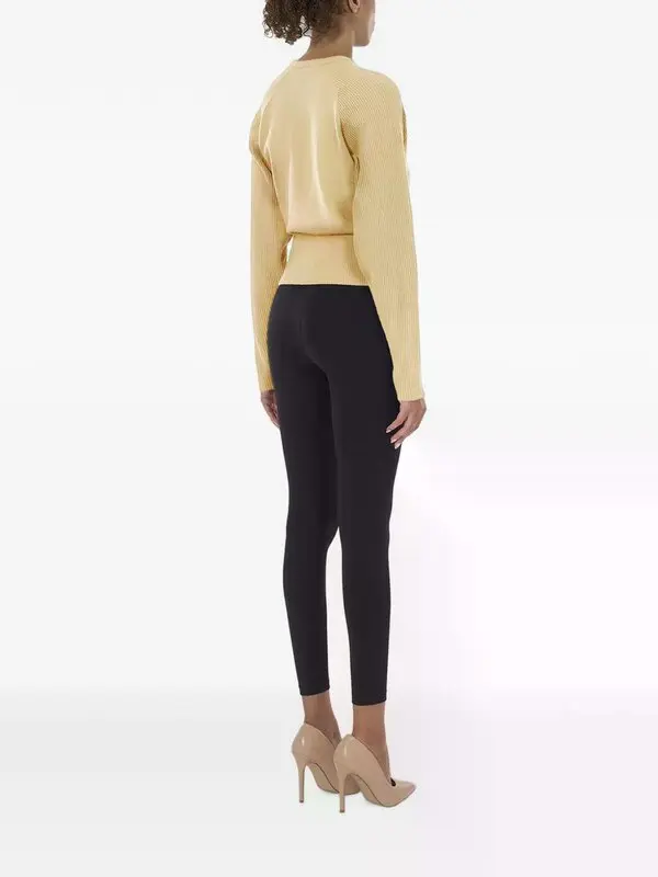 Wolford Ribbed-knit Cropped Cardigan