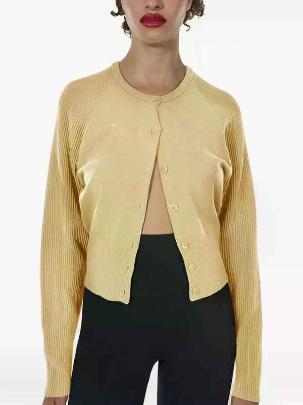 Wolford Ribbed-knit Cropped Cardigan